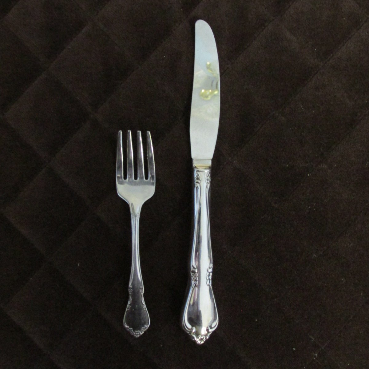 ONEIDA STAINLESS FLATWARE TODDLETIME 2 PIECE SET KNIFE FORK SILVERWARE ...
