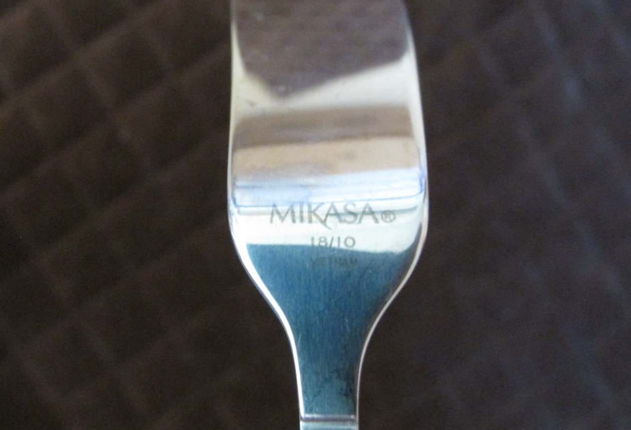 MIKASA STAINLESS VIETNAM 18 / 10 FLATWARE VIRTUOSO FROST BUTTER KNIFE ...