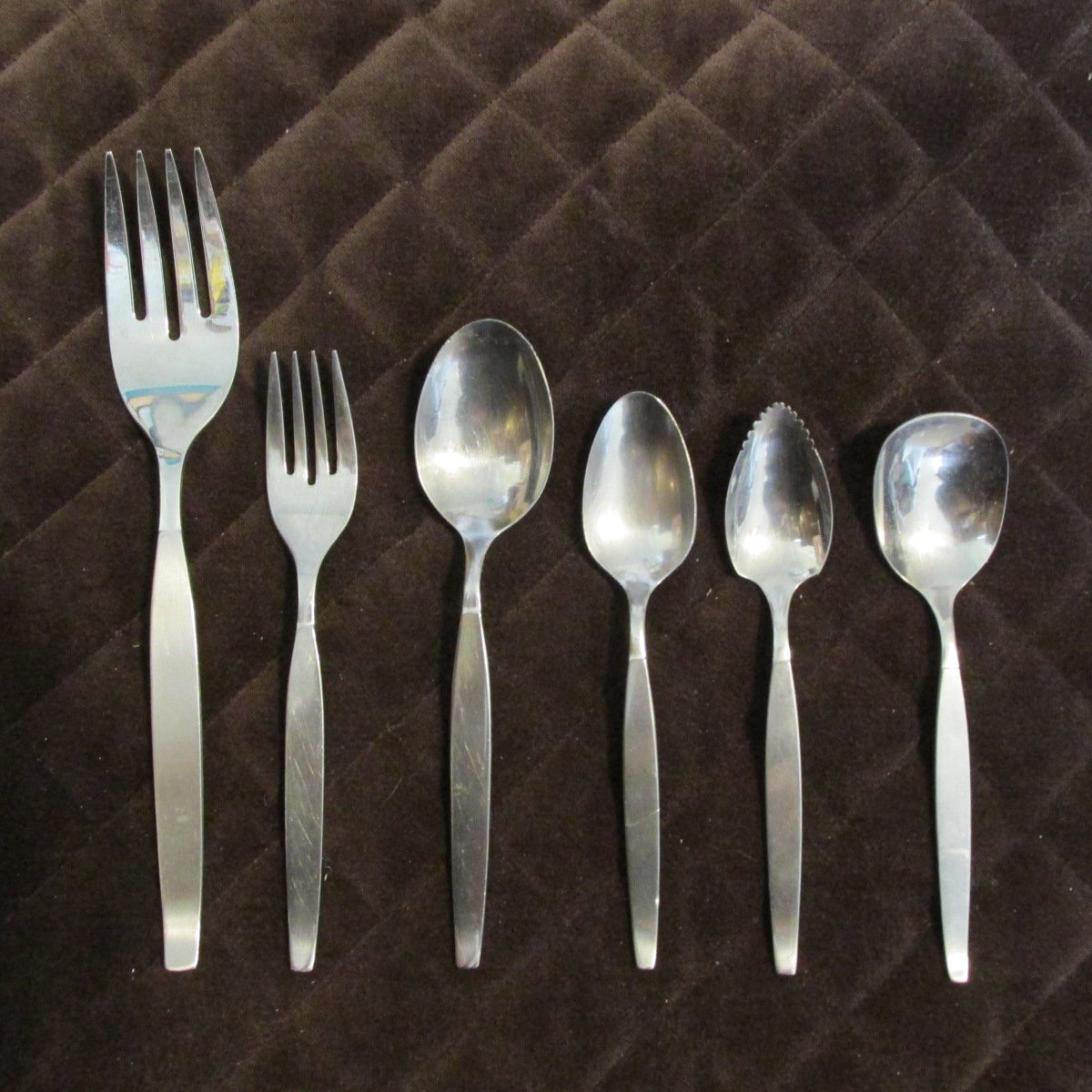 ONEIDA COMMUNITY STAINLESS FLATWARE FROSTFIRE SET of 11 SILVERWARE ...