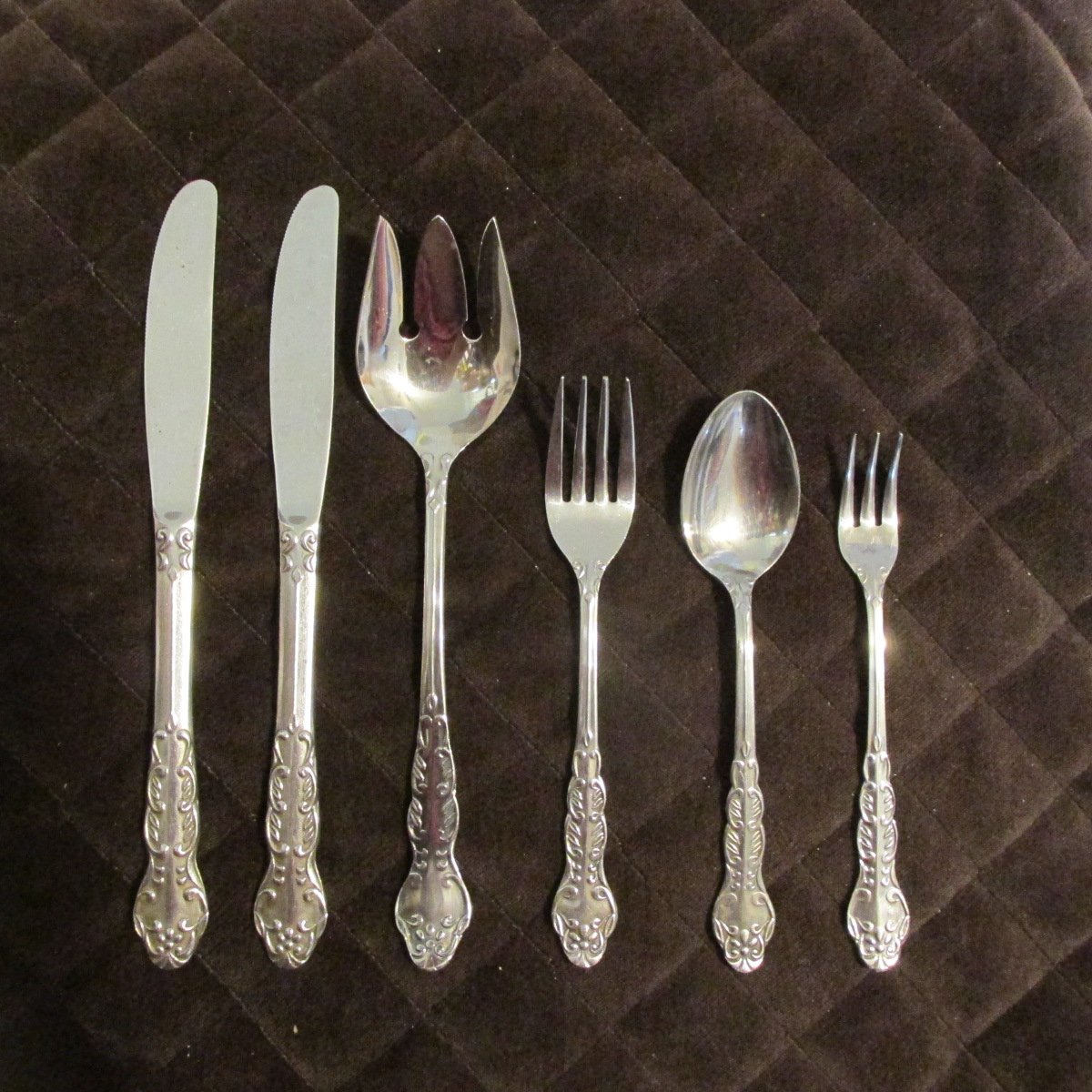 NATIONAL STAINLESS JAPAN FLATWARE NANCY SET of 6 SILVERWARE REPLACEMENT ...