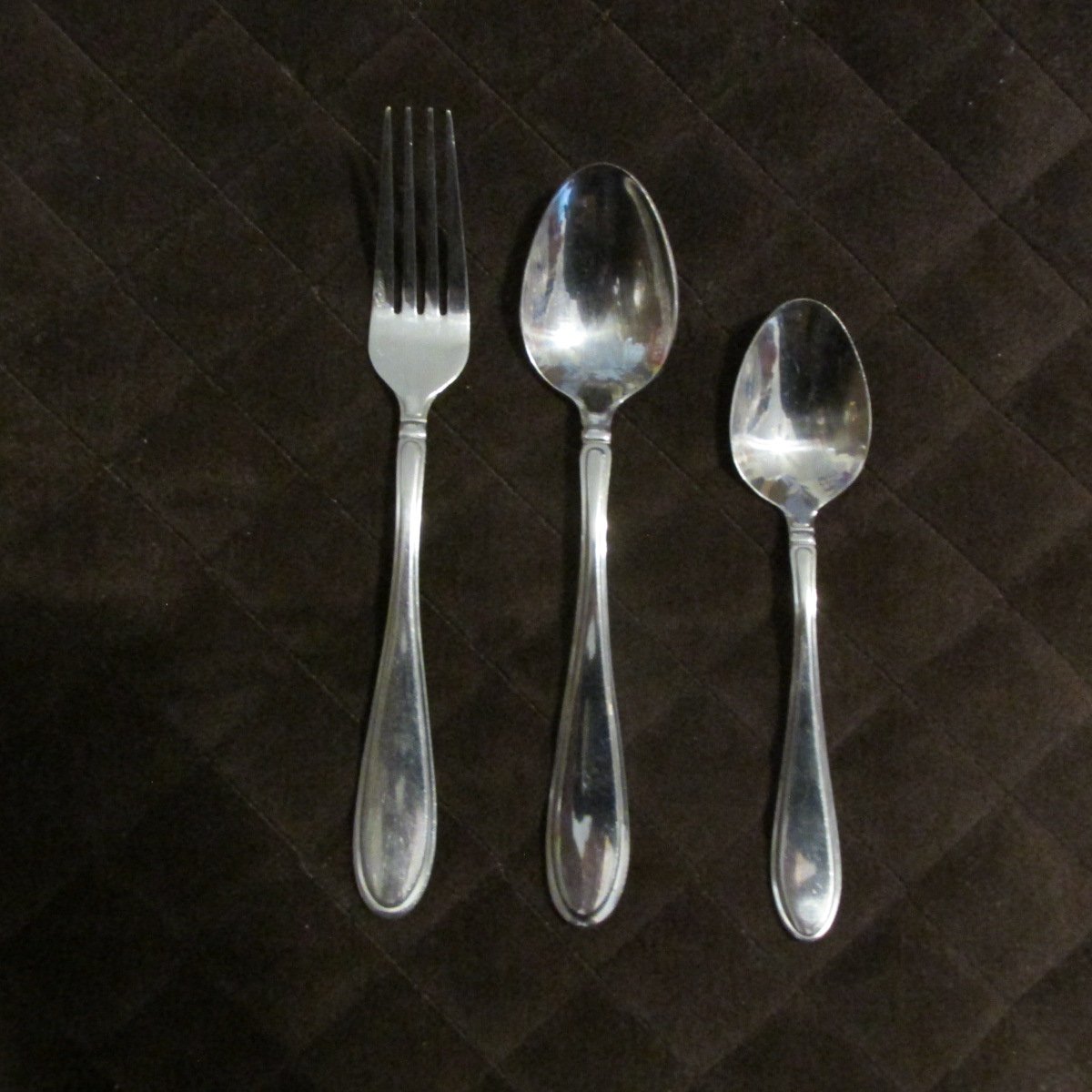 CAMBRIDGE STAINLESS CHINA FLATWARE EVANSTON GLOSSY SET of 11 SILVERWARE ...