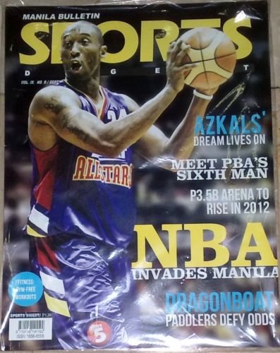 KOBE BRYANT Philippine Exclusive Sports Magazine Cover NEW! Limited Edition