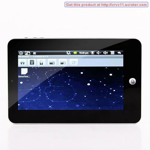 7" VIA 8650 Android 2.2 Tablet PC Touchpad WIFI, 3G, Camera, 256mb ram ...