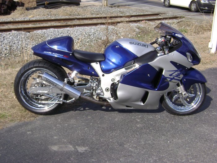 HAYABUSA/GSXR CHROME FINISH 300 FAT TIRE KIT.