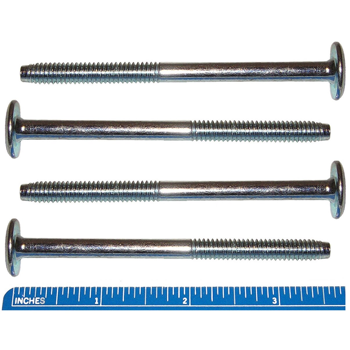 1/4" - 20 TPI x 90mm (3-35/64") Silver Hex Drive 17mm Flat Pancake Head ...