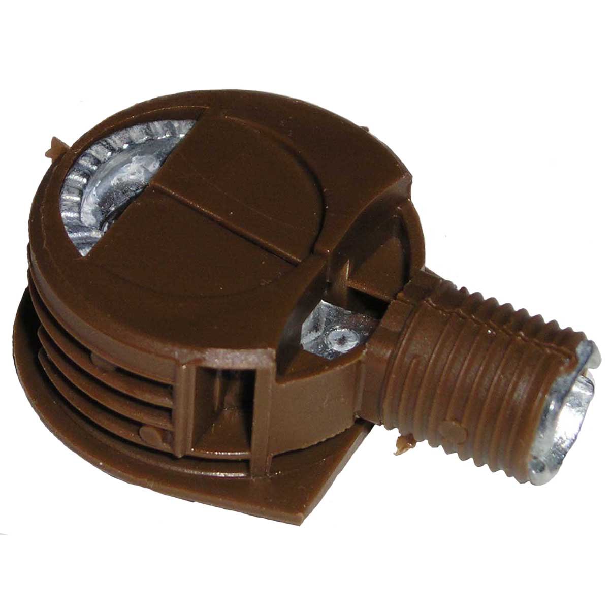 Brown Quickloc Flanged Fasteners for Face 25mm Boring Furniture ...