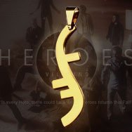 Heroes Helix Symbol "Godsend" Titanium Necklace