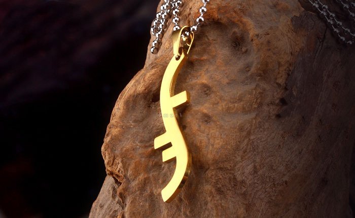 Heroes Helix Symbol "Godsend" Titanium Necklace