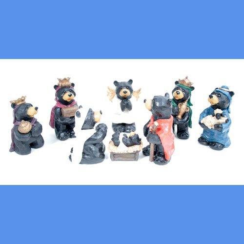 Black Bear Nativity Set #4738 SSC