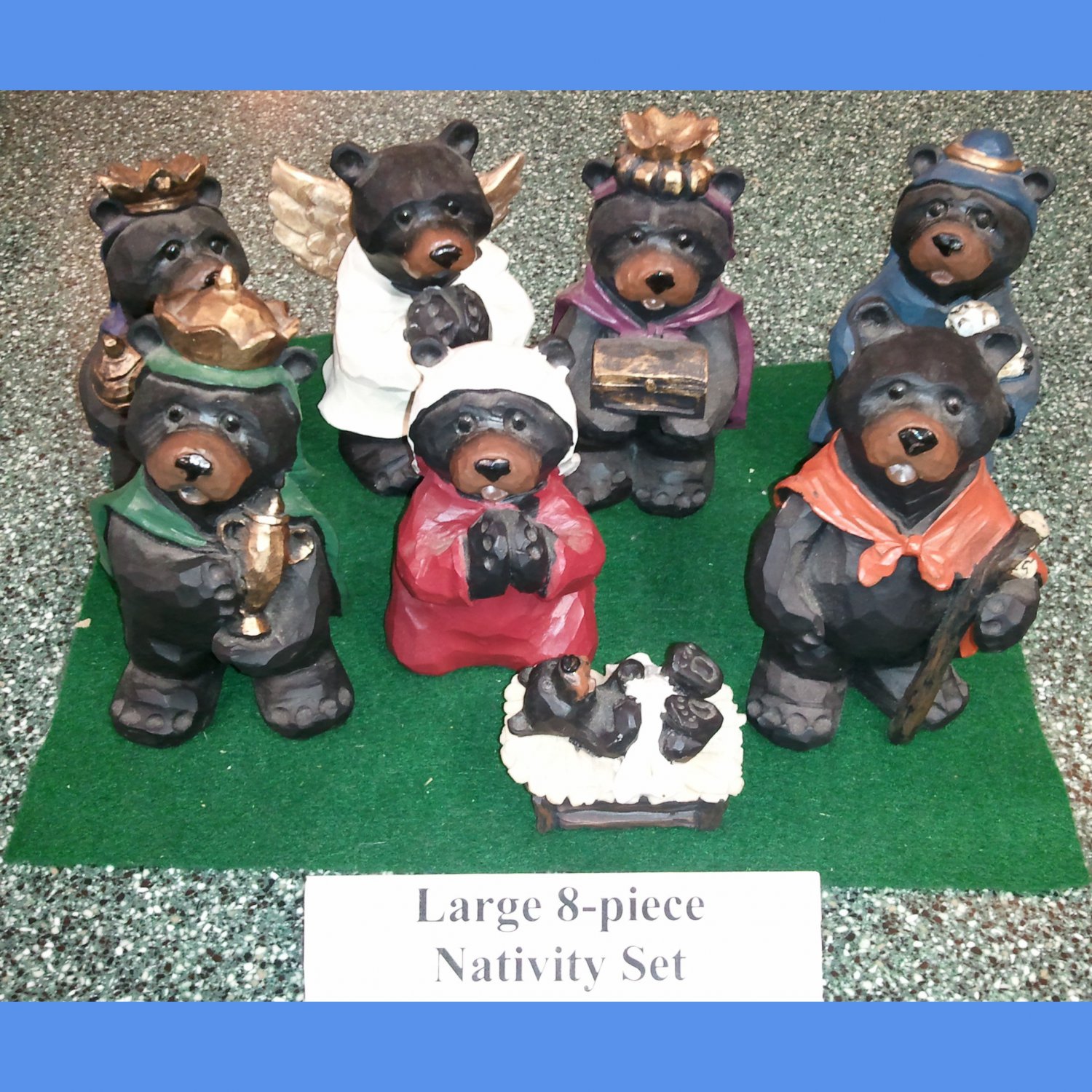 Black Bear Nativity Set #4738 SSC