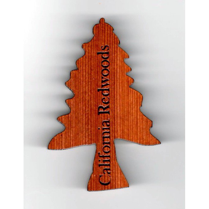 Tree Shaped Redwood Magnet #4001 HWP