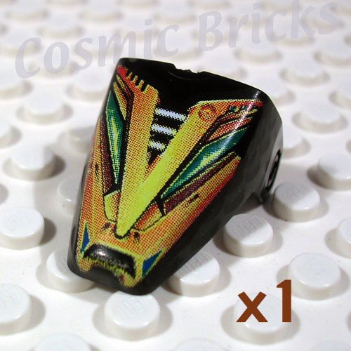 LEGO Black Technic Throwbot Visor Millennia Gold V (single,N)