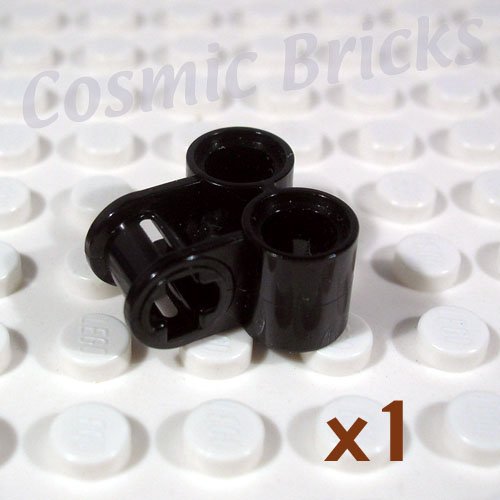 LEGO Black Technic Axle Pin Connector Double 4140430 32291 (single,N)