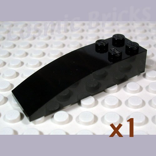 LEGO Black Slope Curved 6x2 4180548 44126 (single,N)