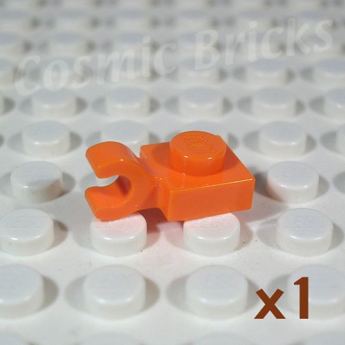 LEGO Bright Orange Plate Modified 1x1 Clip Horizontal 4593773 61252 ...