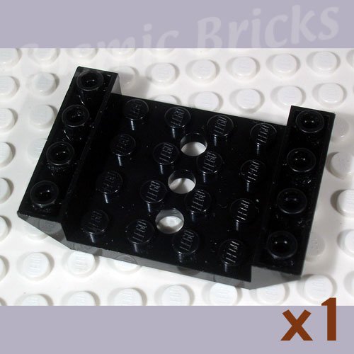 LEGO Black Slope Inverted 45 6x4 Double 4541984 60219 (single,N)
