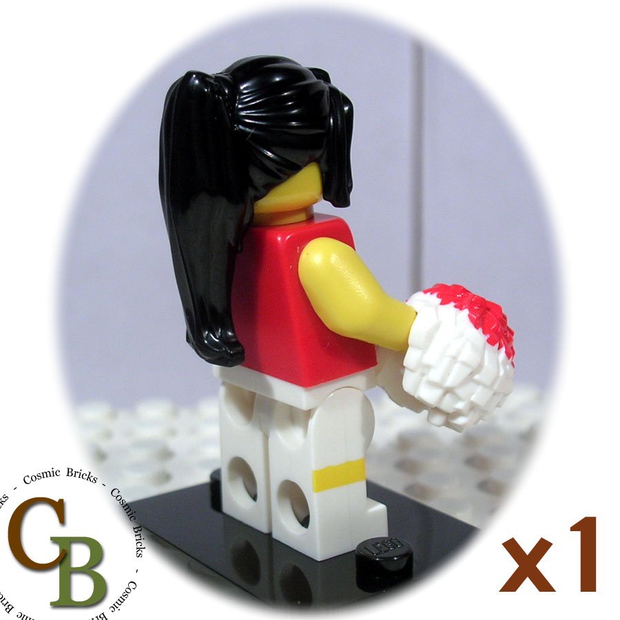 LEGO Collector Series 8 Red Cheerleader minifigure (single,N)