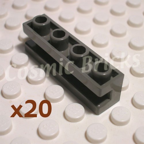 LEGO Dark Grey Sliding Piece 1X4 2653 (20 pack,N)