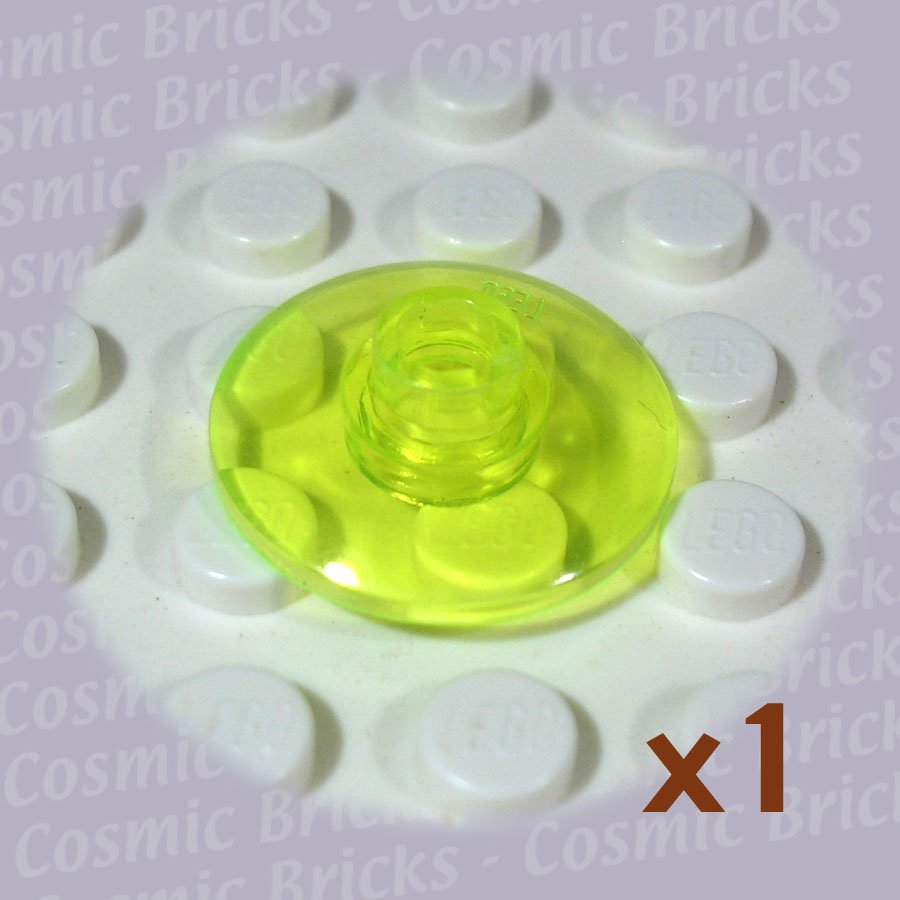 LEGO Trans-Fluorescent Green Dish 2x2 Inverted 3006349 4740 71874 30063 ...