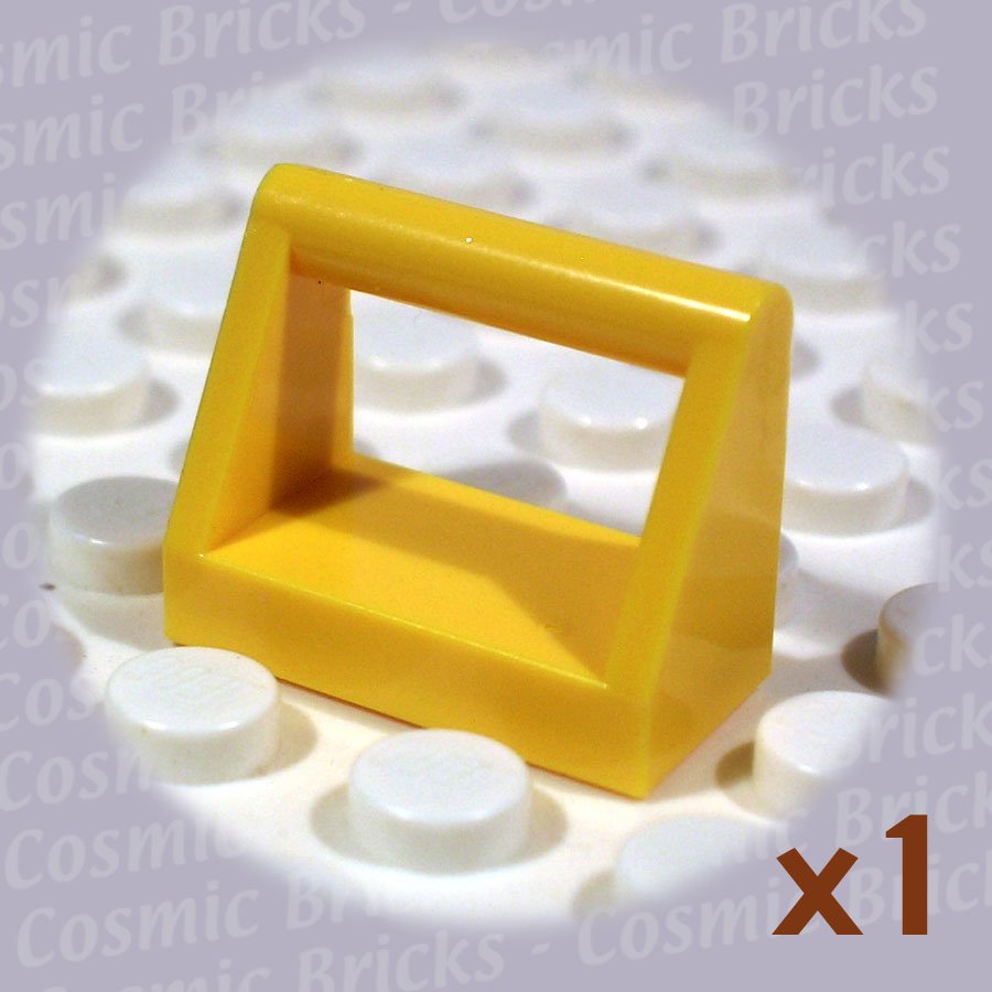 LEGO Yellow Tile Modified 1x2 Handle 243224 2432 (single,N)