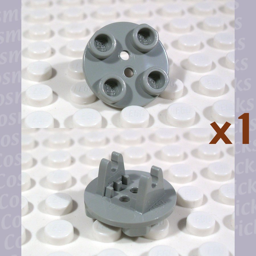 LEGO Light Gray Plate Round 2x2 Thin Wheel Holder 265502 2655 (single,N)