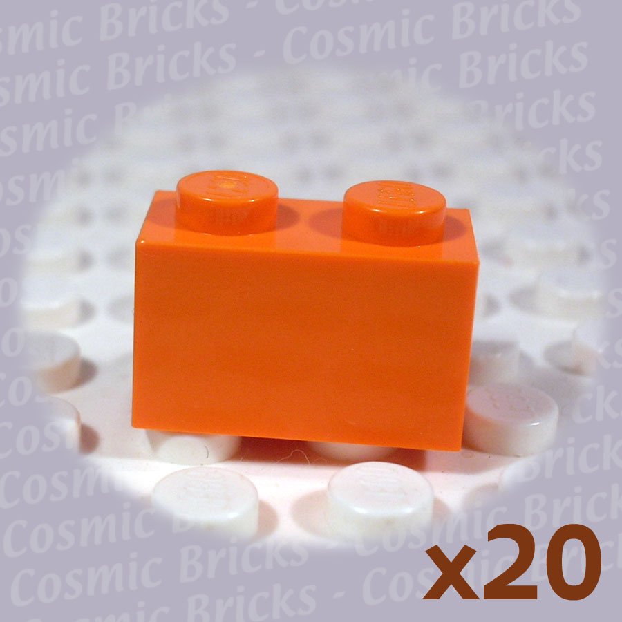 LEGO Bright Orange Brick 1x2 4121739 3004 (20 pack,N)