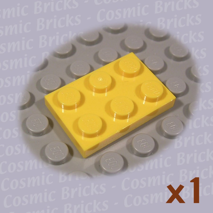 LEGO Bright Yellow Plate 2x3 302124 3021 (single,N)