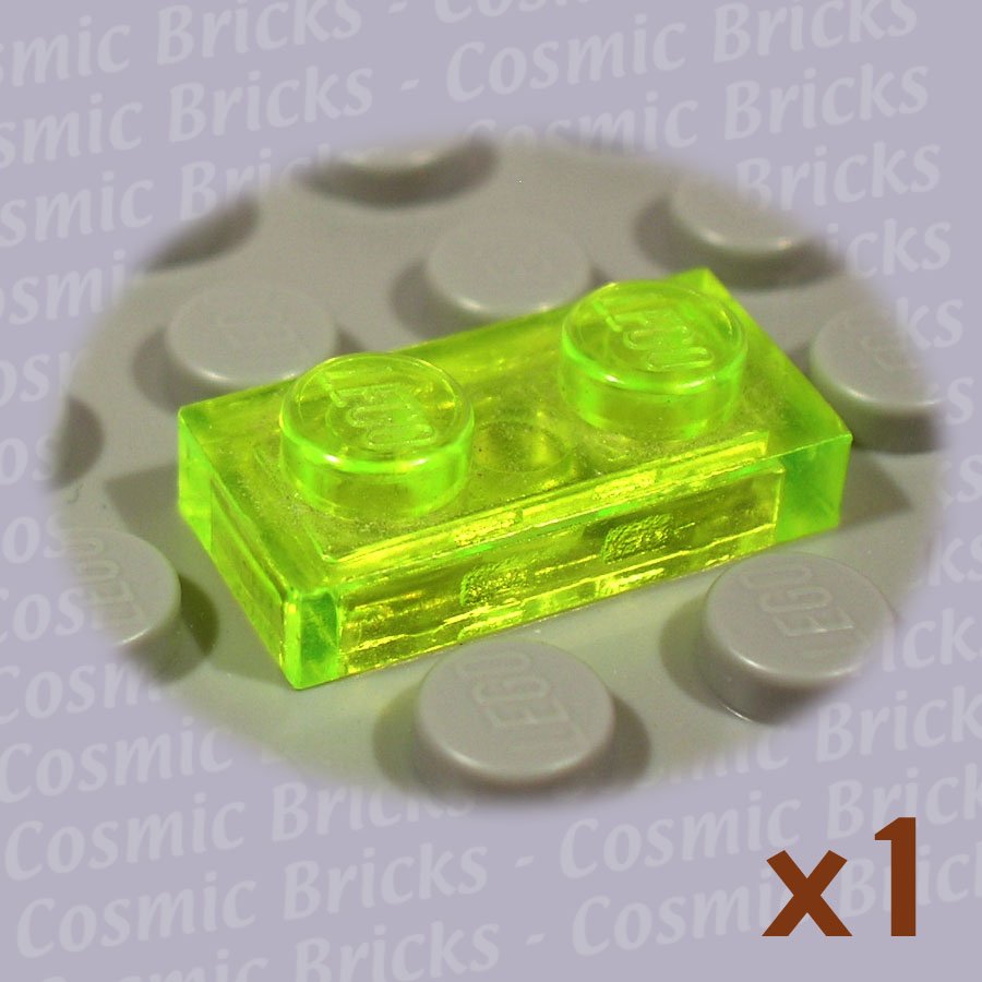 LEGO Trans Neon Green Plate 1x2 4286670 3023 (single,U)