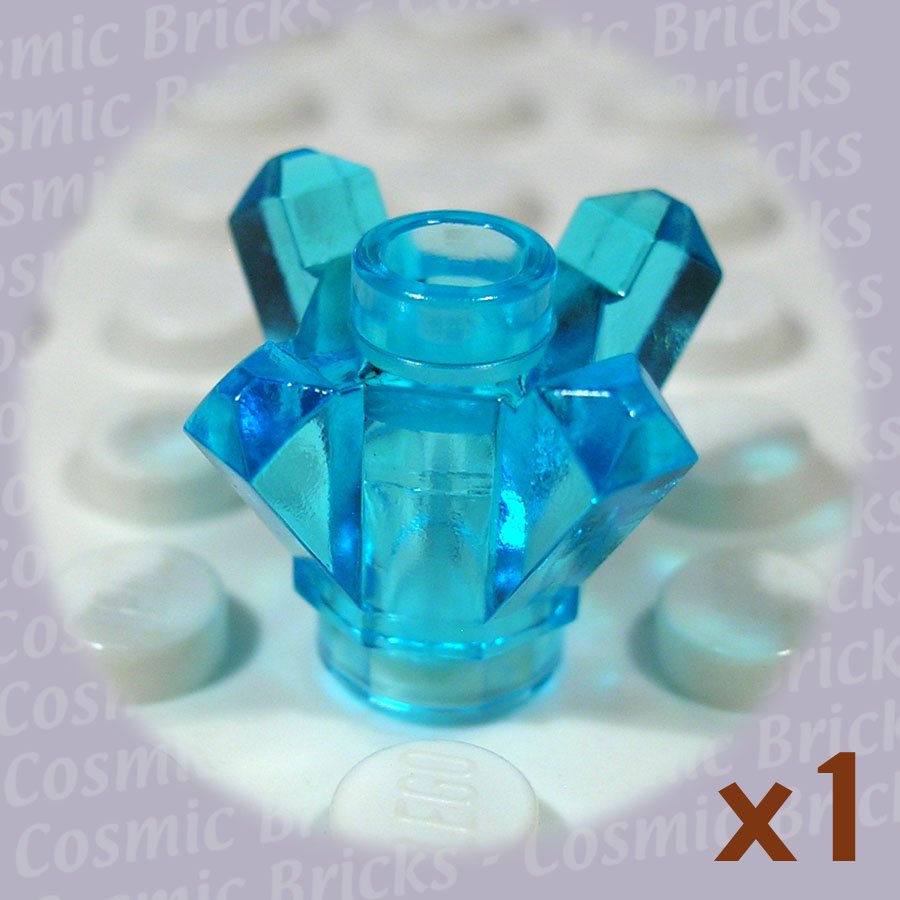 LEGO Trans Light Blue Crystal W/Cored Knob 6019570 11127 (single,N)