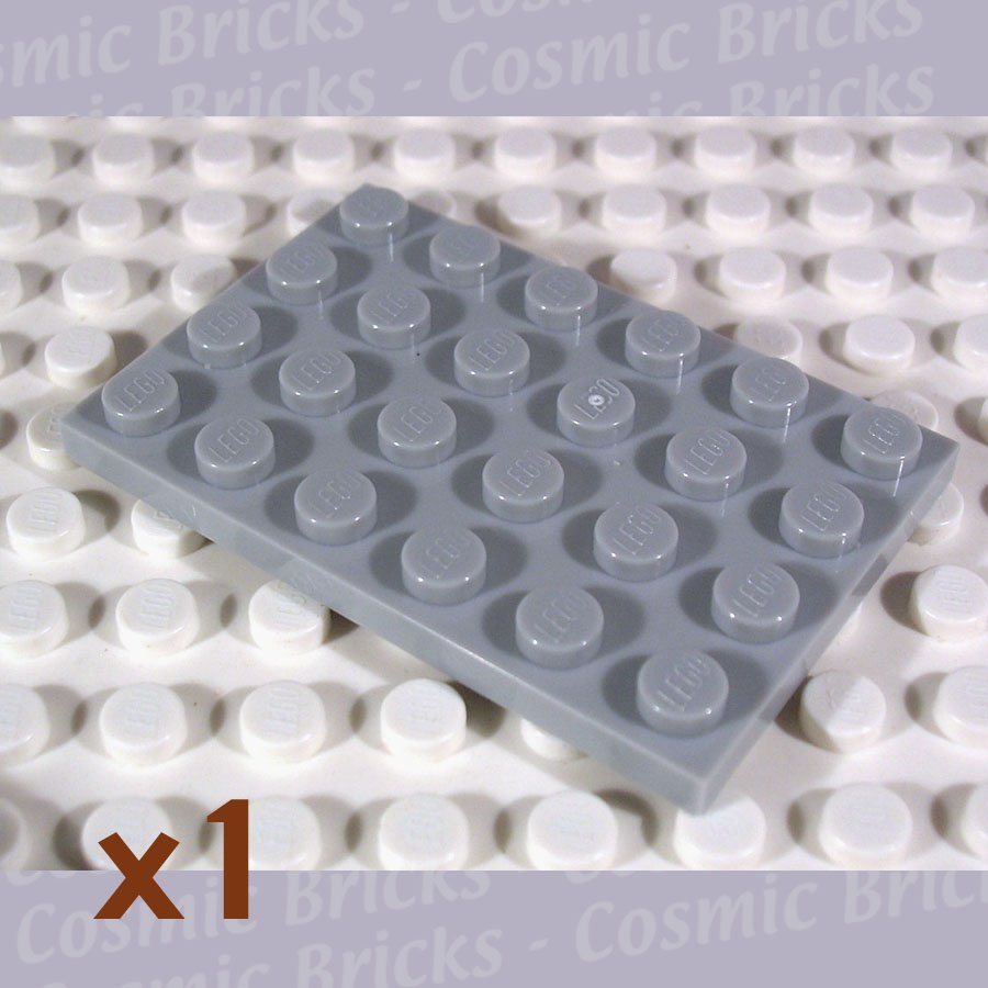 LEGO Medium Stone Grey Plate 4x6 4211404 3032 (single,N)