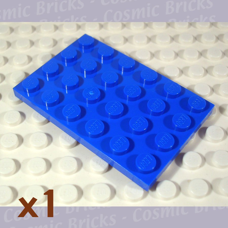 LEGO Blue Plate 4x6 303223 3032 (single,N)