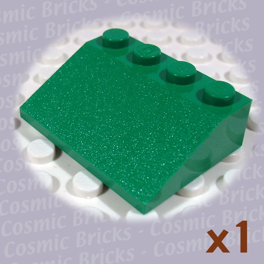 LEGO Dark Green Slope 33 3x4 4296132 3297 (single,N)