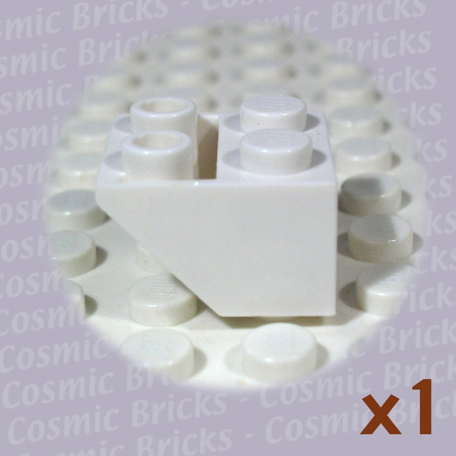 LEGO White Slope Inverted 45 2x2 366001 3660 (single,N)