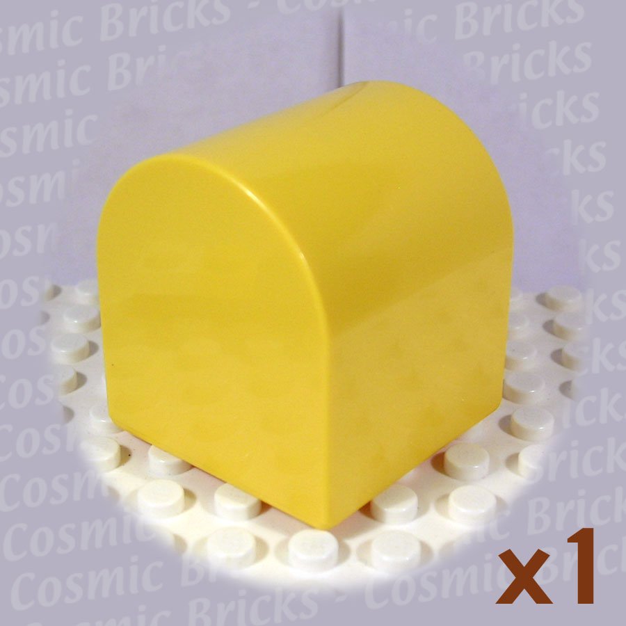 LEGO Bright Yellow Duplo Brick 2x2x2 Curved Top 366424 3664 (single,N)