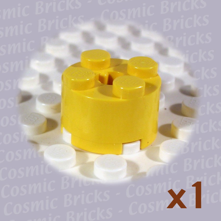 LEGO Yellow Brick Round 2x2 614324 3941 (single,U)