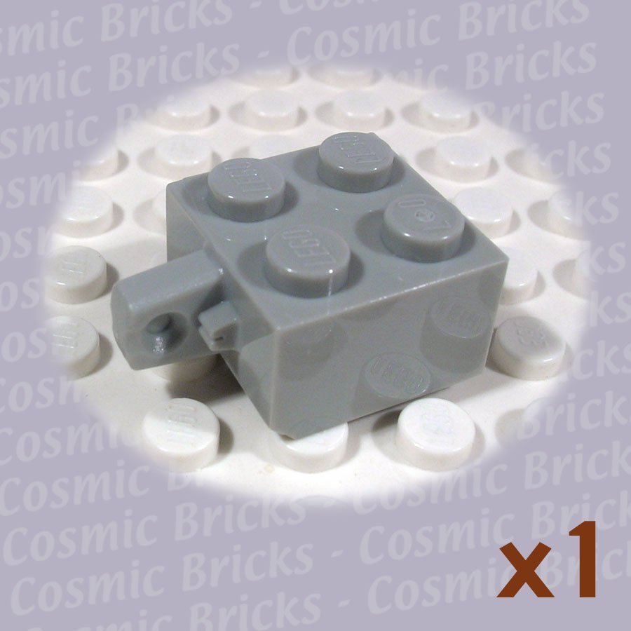 LEGO Light Gray Hinge Brick 2x2 Locking with 1 Finger Vertical 4163900 ...