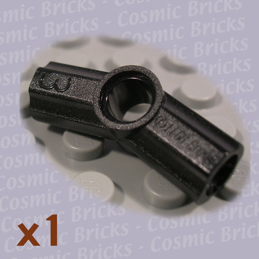 LEGO Black Technic Axle Pin Connector Angled #3 4107082 32016 (single,N)