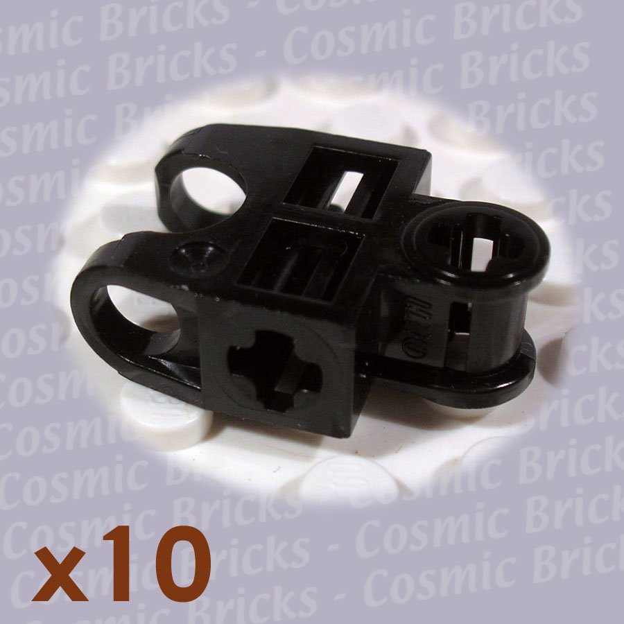 LEGO Black Technic Axle Connector 2x3 Ball Socket 4119328 32174 (10 pack,N)