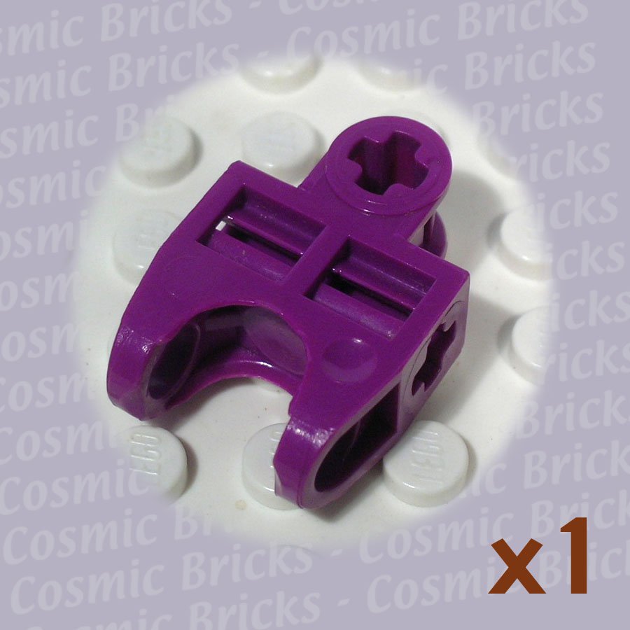 LEGO Bright Violet Technic Axle Connector 2x3 Ball Socket 4119327 32174 ...