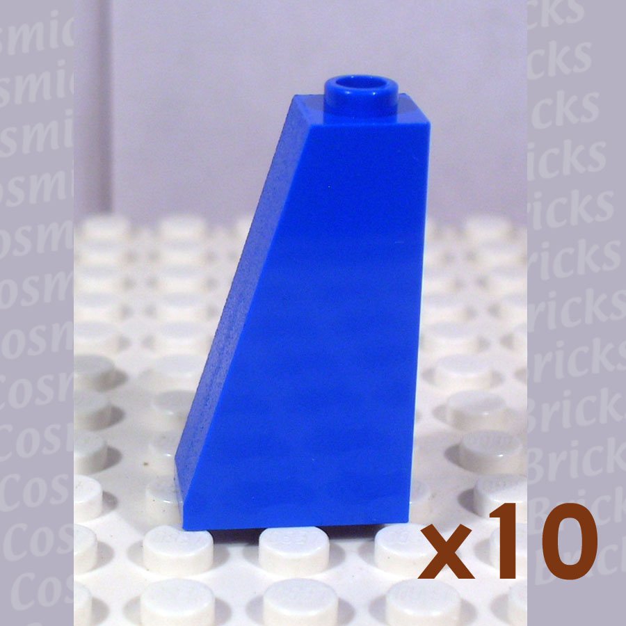 LEGO Bright Blue Roof Tile 1X2X3/73° 4121925 4460 (10 pack,N)