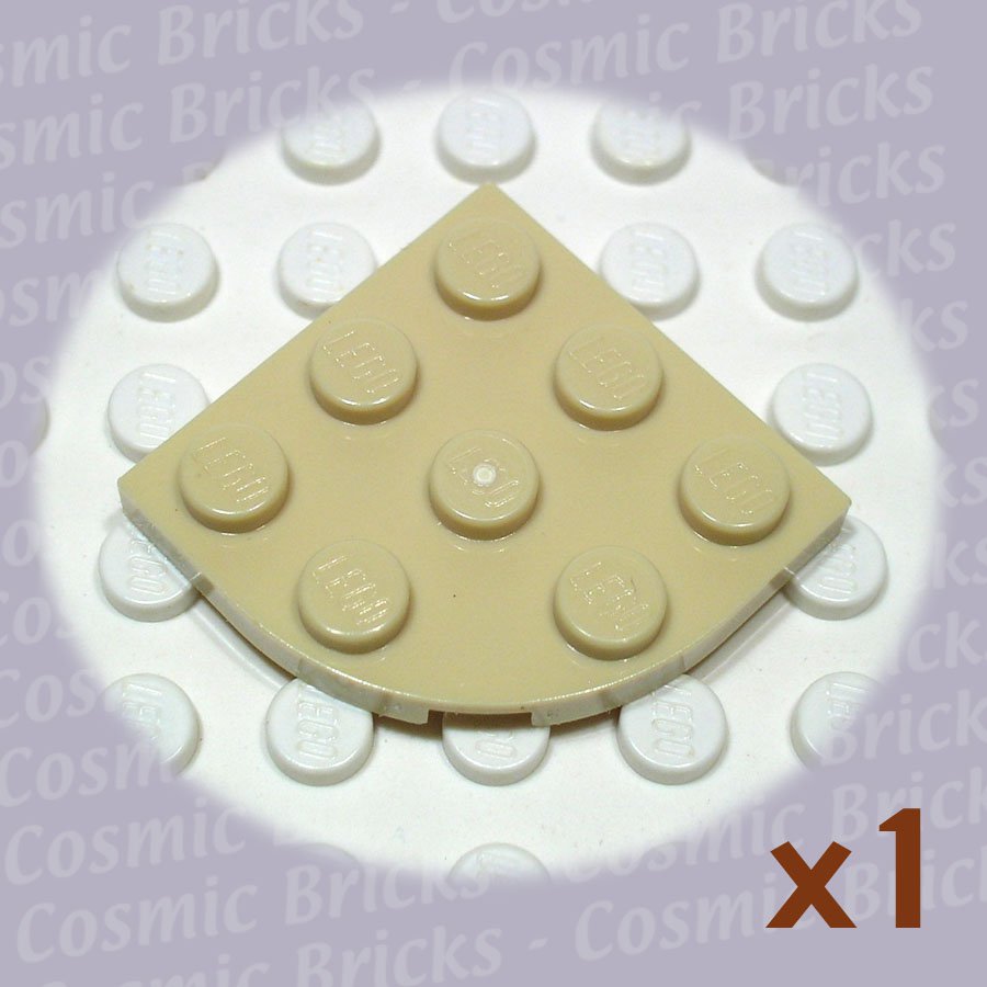 LEGO Brick Yellow Plate Round Corner 3x3 4543858 30357 (single,N)
