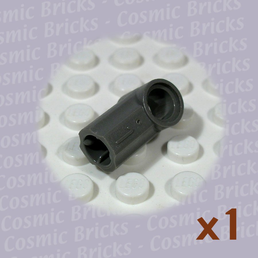 LEGO Dark Grey Technic Axle and Pin Connector Angled #1 4140503 32013 ...