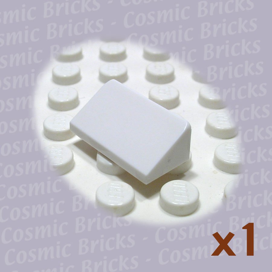 LEGO White Roof Tile 1X2X0.6 4547489 85984 (single,N)