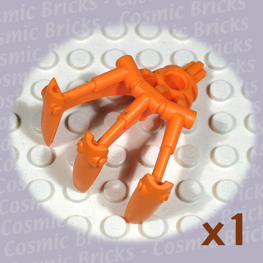 LEGO Bright Orange Bionicle Claw with Axle 4158030 32506 (single,U)