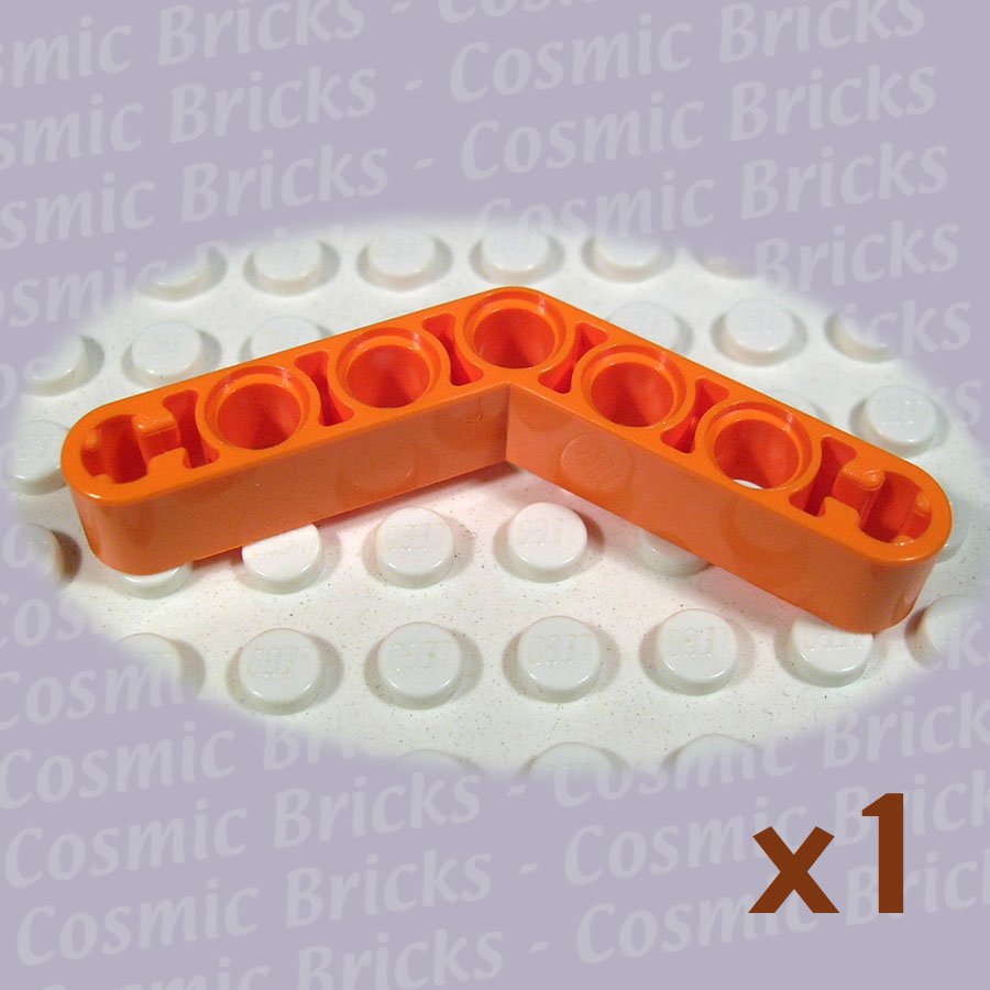 LEGO Bright Orange Technic Liftarm 1x7 4-4 Thick/Bent 4140836 32348 ...