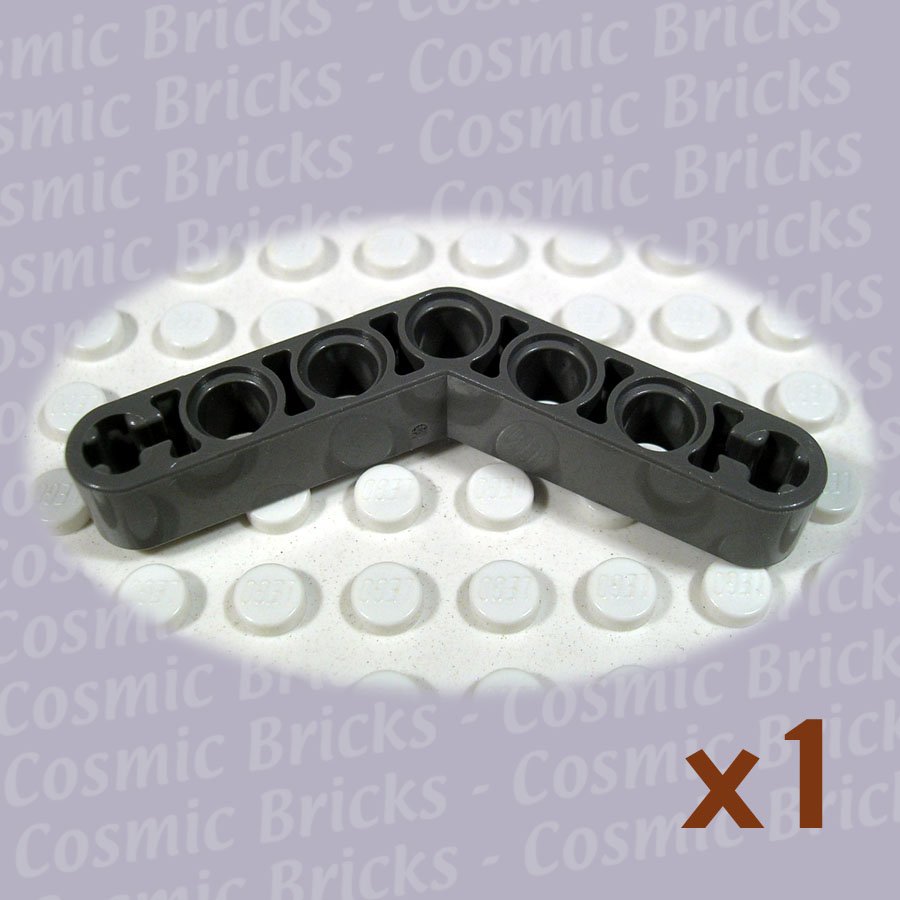 LEGO Dark Grey Technic Liftarm 1x7 4-4 Thick/Bent 4140477 32348 (single,N)