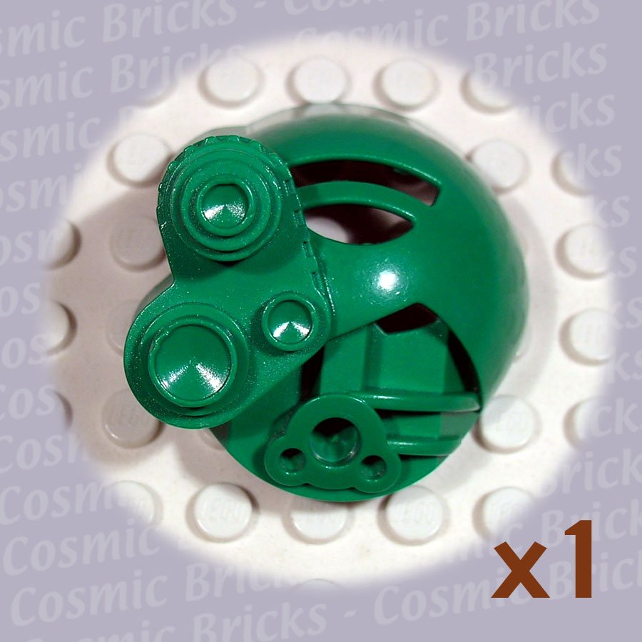 LEGO Dark Green Bionicle Mask Akaku 32569 (single,N)