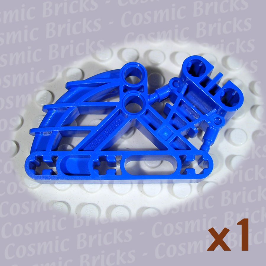 LEGO Bright Blue Bionicle Bohrok Ribcage Liftarm 2x4x7 angled 41665 ...