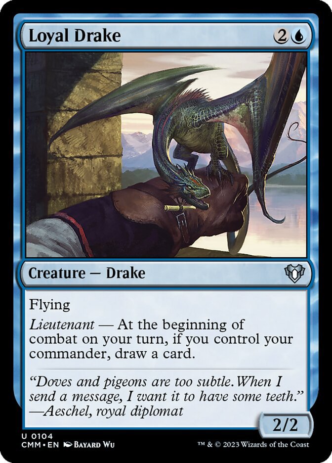 Foil Commander Masters Loyal Drake