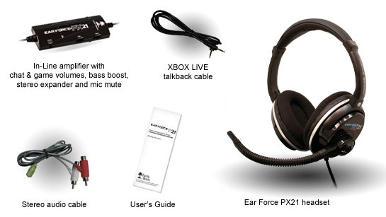 Ear Force PX21 Gaming Headset for PS3, Xbox, PC